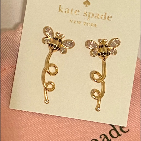 kate spade | Jewelry | Kate Spade Crystal Bee Earrings | Poshmark
